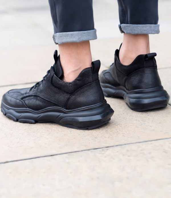 Black High Top Elevator Sport Shoes – Shoes That Make You Taller