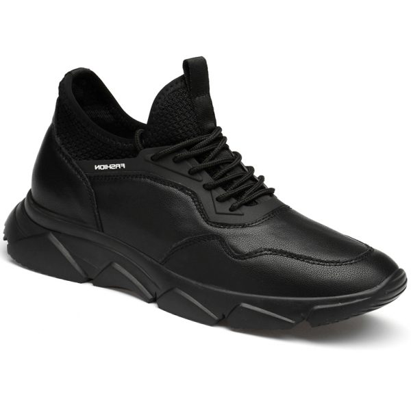 Black High Top Elevator Sport Shoes – Shoes That Make You Taller