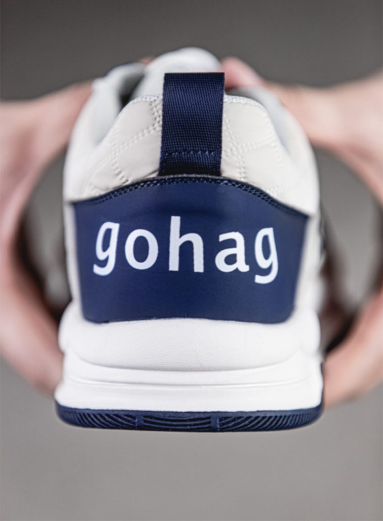 Men’s White And Blue Height Increasing Trainers – Shoes That Make You ...