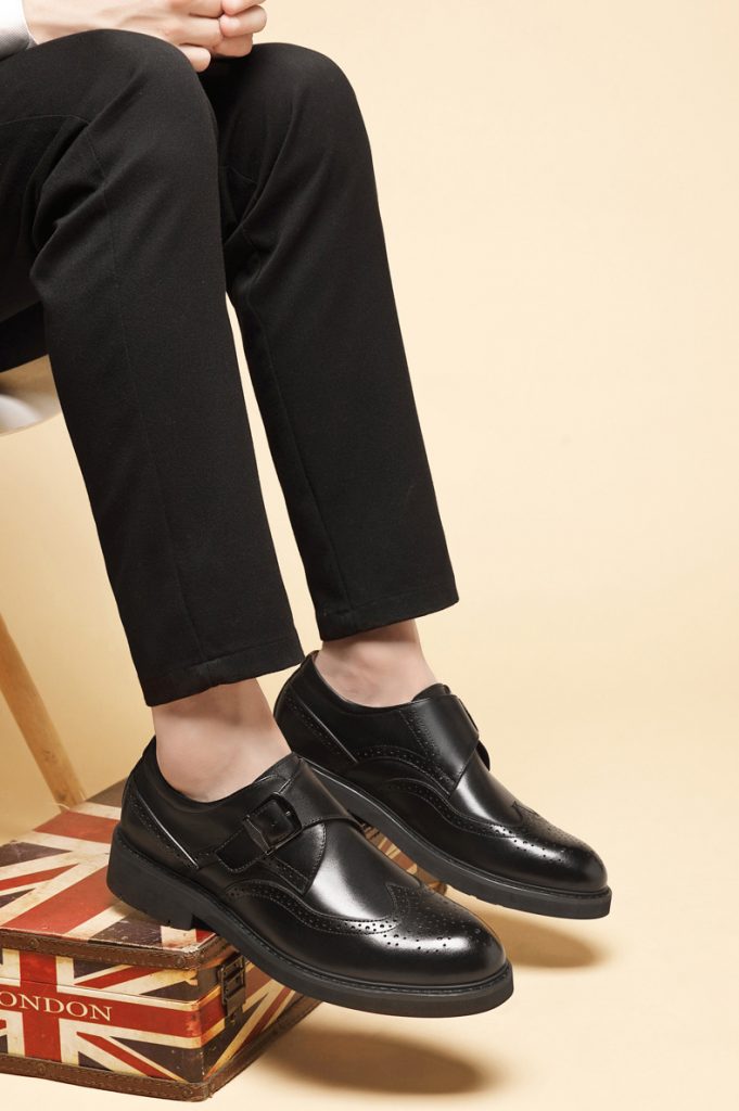 Wingtip Monk Strap Elevator Formal Shoes – Shoes That Make You Taller