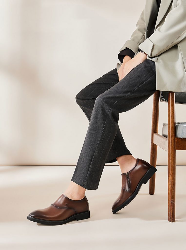 Slip Slip Dress Elevator Shoes With Side Zipper – Shoes That Make You ...