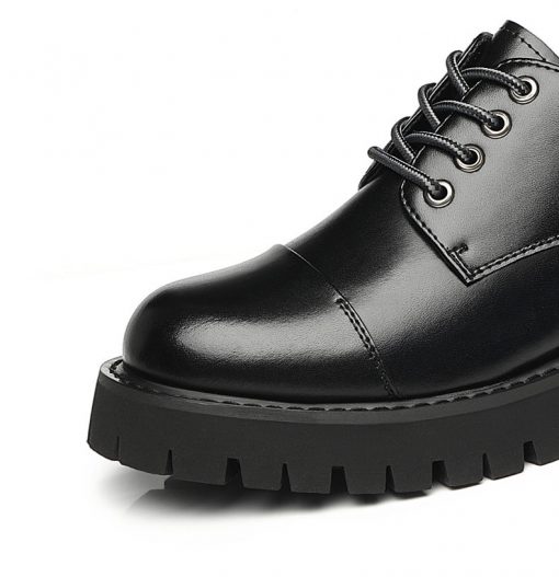 Leather Cap Toe Elevator Shoes 3 Inches – Shoes That Make You Taller